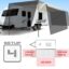 Caravan Awning Extension Porch 1.5x2.2m With 1.9m Drop End Screen (LEFT ...