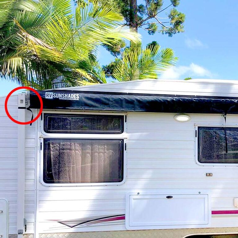 Caravan Awning Protector Cover For 14ft Awning (13'4" BLACK) | RVSUNSHADES