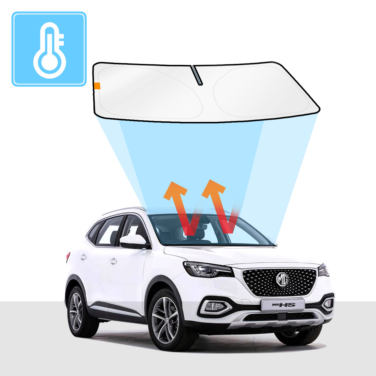 MG HS Windscreen Sun Shade 2020-now Solar Screen BLOCK OUT (RV-08 ...